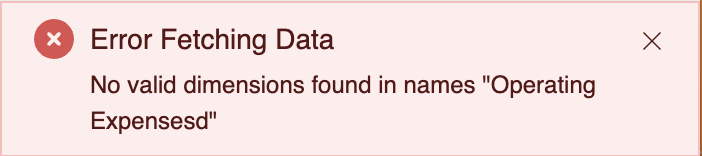Error message while selecting a range – Cube