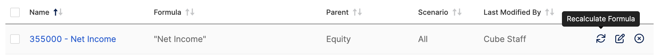 Formulas overview – Cube