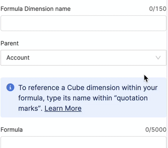 Formulas Overview – Cube