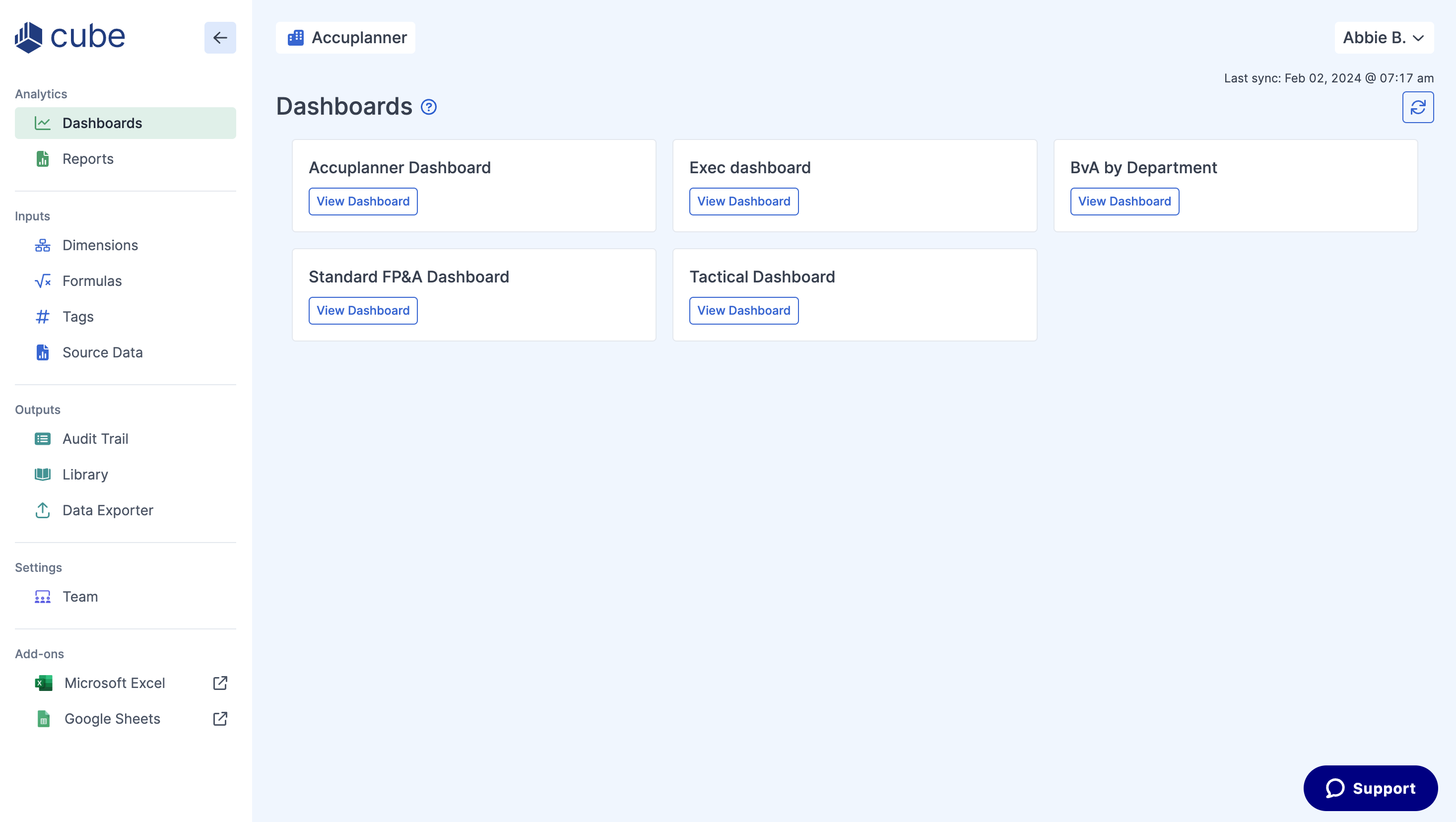 Get Insights From Dashboards Cube