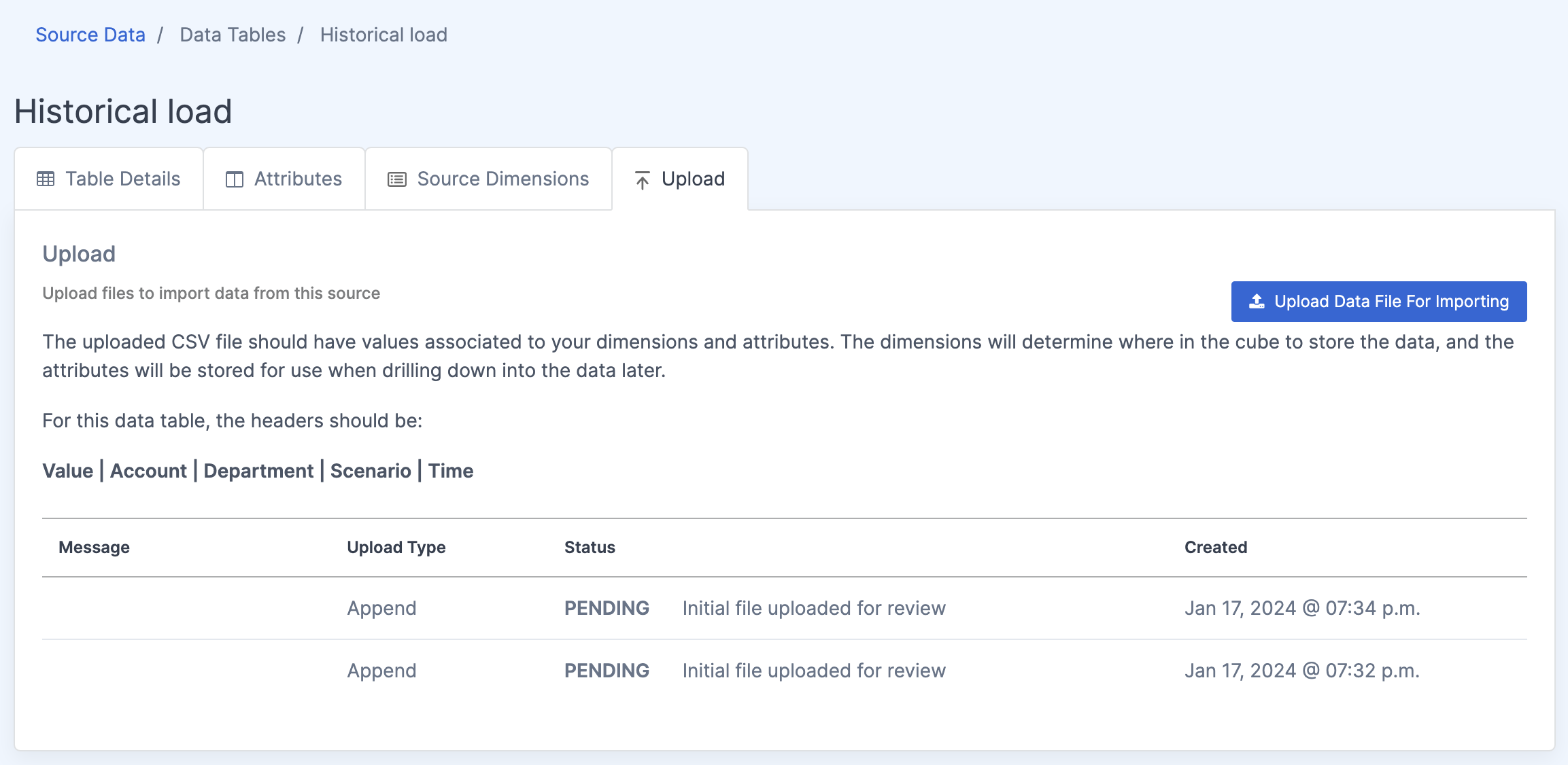 Upload Flat Files into Cube – Cube